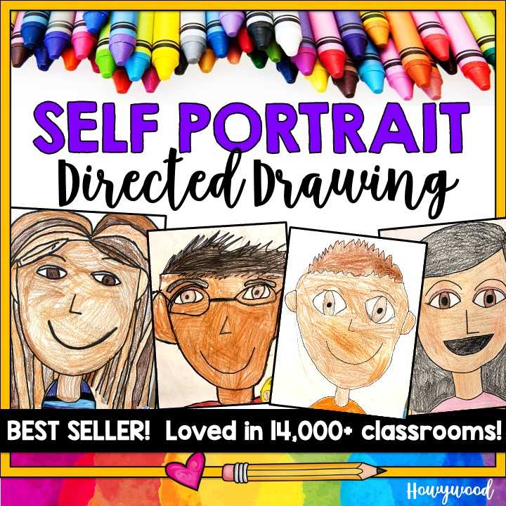 The Self Portrait Directed Drawing Art Project : Your New Favorite ...